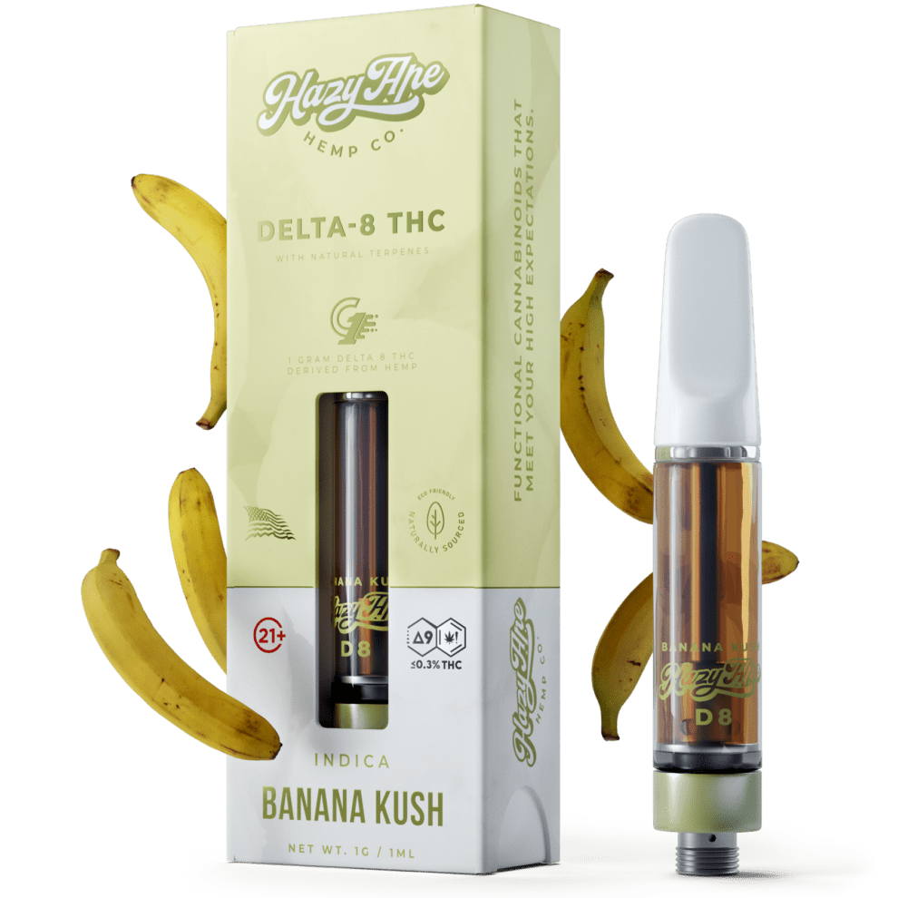 Banana Delta 8 Vape Cartridge - Hazy Ape